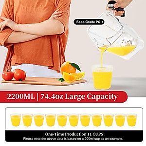 YUNLAIGOTOP Quiet Commercial Blender, 2200W Soundproof Cover Blender, Fruit Juice Smoothie Maker with Smart Touch Screen, High-Speed Blenders for Restaurants, Hotels, Homes, Parties (2.2L, Red)