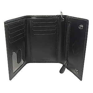 Harley-Davidson Men's Skull Medallion Core Tri-Fold Medium Wallet COREM17-BLK