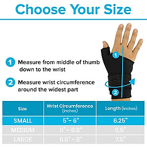 Arctic Flex Wrist Ice Pack Wrap - Gel Compression Support for Arthritis Hand & Thumb - Reusable Hot & Cold Therapy Brace for Pain Relief, Tendonitis, Carpal Tunnel, Tenosynovitis (Fits Left & Right)
