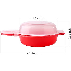 2pcs-Microwave Egg Cooker,Microwave Egg Maker,1 Minute Fast Egg Hamburg Omelet Maker Kitchen Cooking Tool