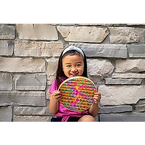 Chuckle & Roar: Pop It! XL Rainbow - Tactile Engagement Toy - Great for Toddlers - Safe and Durable