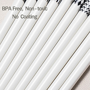 5 Pairs Ceramic Chopsticks, 24.5cm/9.65inch High-grade Bone Porcelain Chinese Chopsticks with Gift Box, Dishwasher Safe Microwave Safe Reusable Chopsticks for Family, Hotel, Hepburn-Green