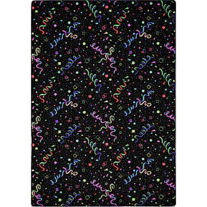 Joy Carpets Fluorescent Celebration 4' x 6' Area Rug
