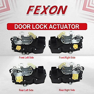 4PCS Door Latch Lock Actuator Replaces for Chevy Silverado Suburban Avalanche Tahoe GMC Sierra Yukon Cadillac Escalade 2007-2009, 4 Door Kits 931-303 931-304 931-108 931-109