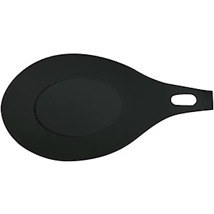 Food Grade Silicone Spoon/Utensil Rest, black