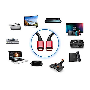 4K HDMI Cable 40ft, HDMI Cord (40 feet HDMI to HDMI, Top Series) Supports (4K@60HZ, 1080p FullHD, UHD, Ultra HD, 3D, High Speed with Ethernet, ARC, PS4, Xbox, HDTV) by XXONE