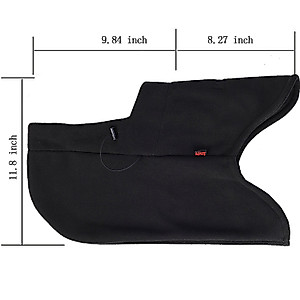 Purjoy Multipurpose Use Thermal Warm Fleece Balaclava Hood Police Swat Ski Bike Wind Stopper Full Face Mask Hats Neck Warmer Outdoor Winter Sports Snowboarding Cap (Black+Grey)