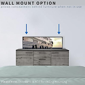 VIVO Motorized TV Stand for 37 to 65 inch Screens, Vertical Lift Television Stand with Remote Control, Compact TV Mount Bracket, MOUNT-E-UP65A