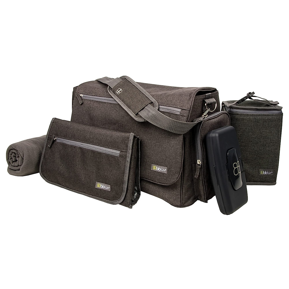 bblüv - Ültra - Large Capacity Diaper Bag, Multi-Function, Mommy Travel bag, Changing Pad included - Diaper Bag with Changing Station – Free hand on the stroller, Tote or Crossbody Holding