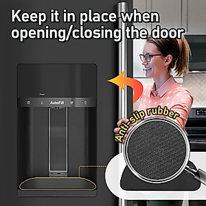 LOPNUR Refrigerator Drip Tray 2 Pack: Refrigerator Drip Catcher for Fridge Water Dispenser, Super Absorbent Diatomite Fridge Water Drip Tray for Whirlpool, GE, Samsung Refrigerator Replacement Grills