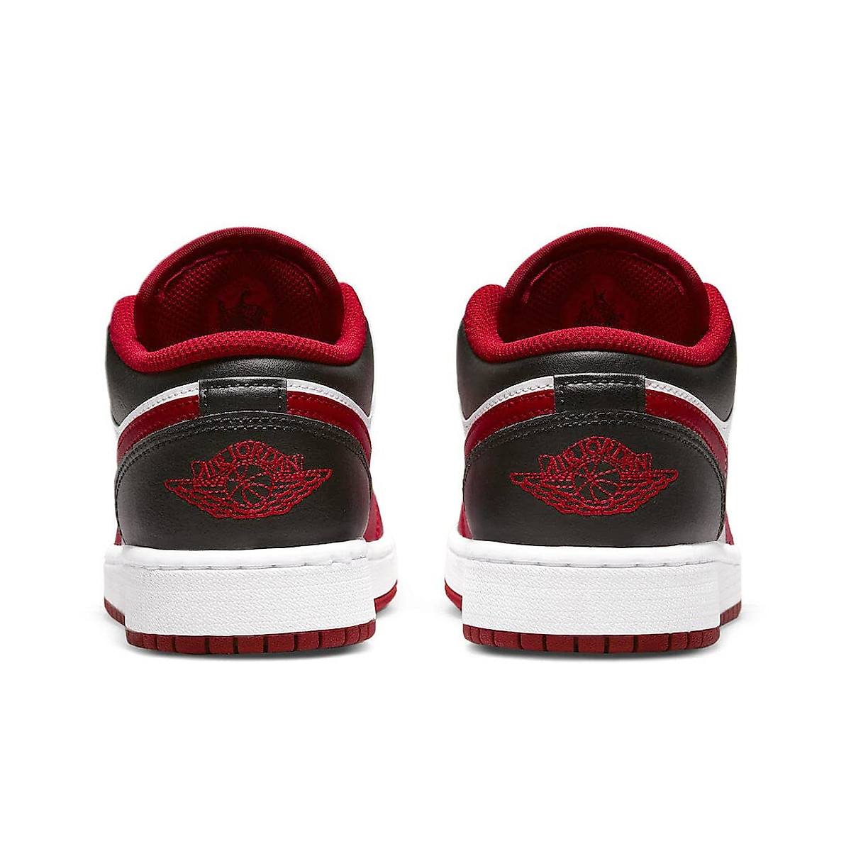 Nike Jordan Youth Air 1 Low GS 553560 163 - Size 6.5Y White/Gym Red-Black