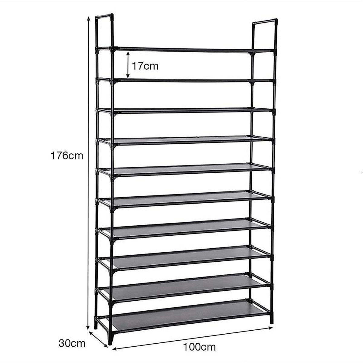 Shoe Rack 10 Tiers Shoe Organizer Shelf Shoe Cabinet Saving Space Entryway Shoe Rack Storage Holder Home Dorm Shoe Rack Shoe Storage Cabinet