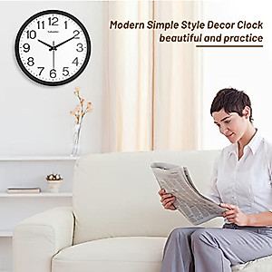 Totholztri Wall Clock 13 inch Including AA Battery and Hook