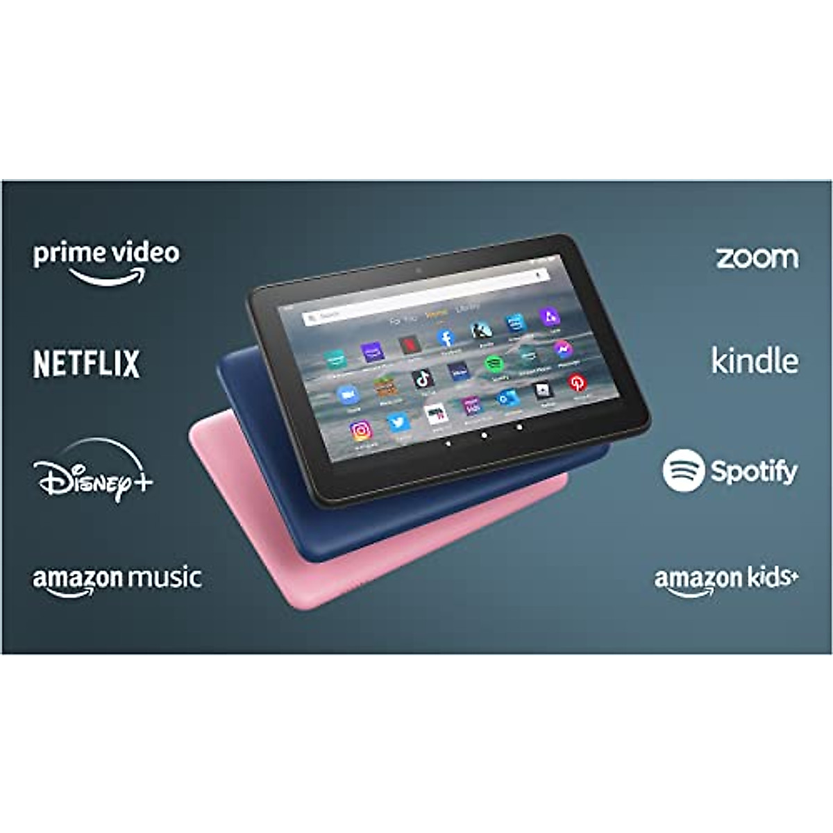 Certified Refurbished Amazon Fire 7 tablet, 7” display, 16 GB, 10 hours battery life, light and portable for entertainment at home or on-the-go, (2022 release), Black