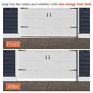 2 Pack Door Draft Stopper,Door Sweep 4" W x 37" L Under Door Bottom Seal for Garage Basement Exterior and Interior Doors -Solid White