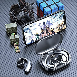 Wireless Conduction Headphones Bluetooth Headset Not in-Ear Ows Sports Headset Hanging Ear Type Super Long Battery Life