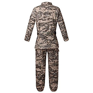 Deluxe Kid's Camo Combat soldier costume (6-8 Years）