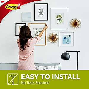 Command Large Universal Frame Hanger, 3 Picture Hangers with 6 Command Strips and 6 Frame Stabilizer Strips, Decorate Damage-Free