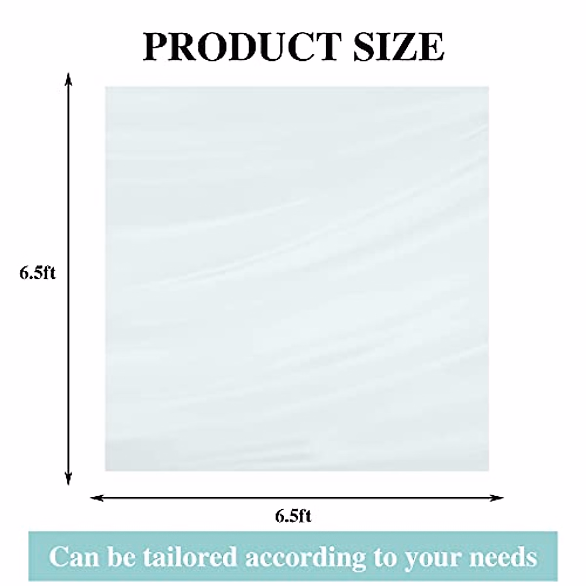 SHANGXING 2 Pack Greenhouse Clear Plastic Film-6.5 x 6.5 Ft Polyethylene Greenhouse Plant Cover Sheeting UV Resistant for Horticulture,Garden and Agriculture (2pcs)