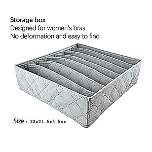 Kmonabie Organizer Drawers Storage Clothes, 3 Pack Closet Underwear Organizer Drawer Divide For Underwear Bras Socks Ties