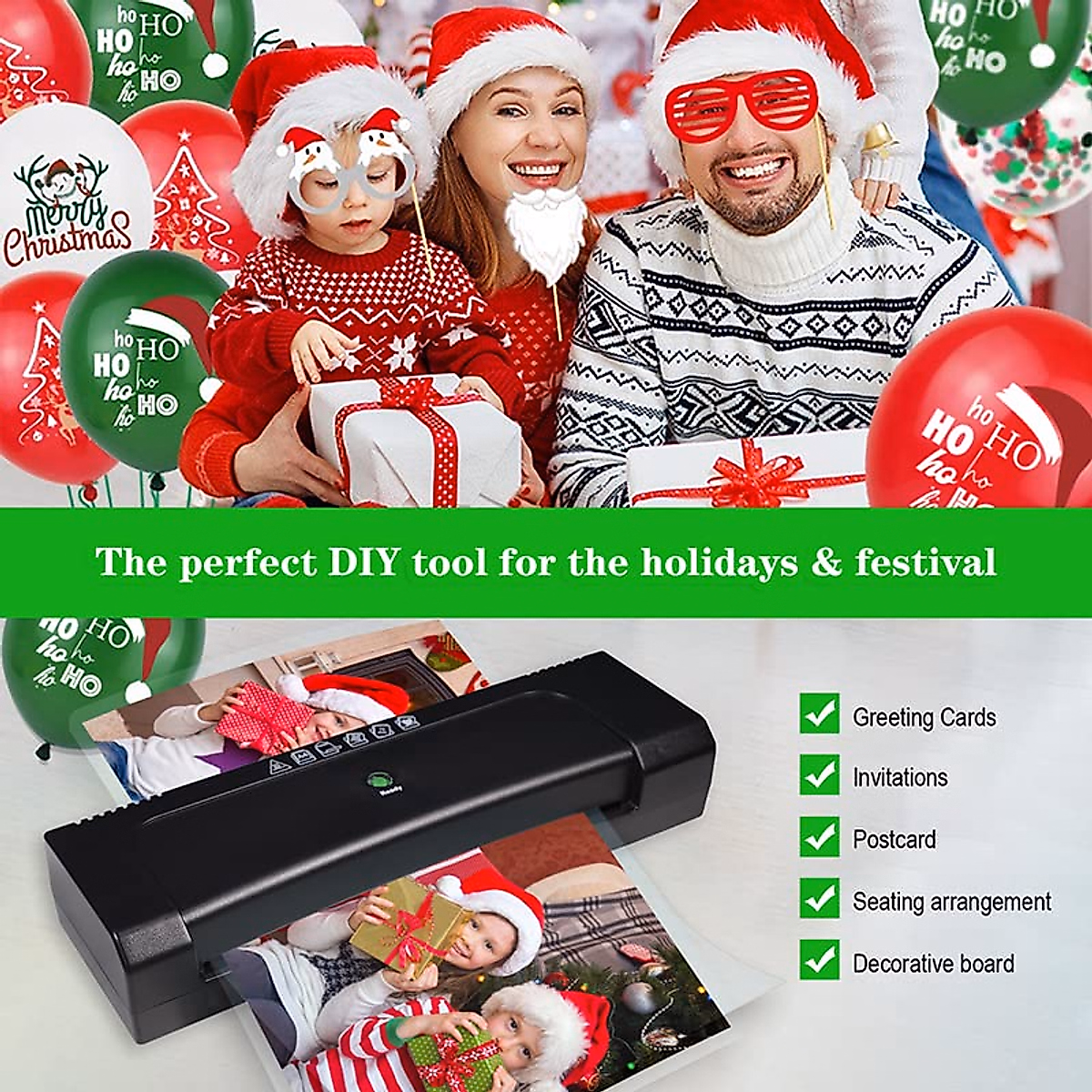 Laminator 9-inch Thermal Laminator with Laminating Sheets 10pcs, with Paper Cutter and Corner Rounder,with 2-Min Faster Preheat,Mini Personal Lamination Machine withr for Teacher Home…