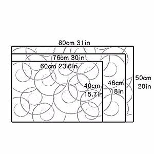 Indoor Door Mat Green Gradient Foggy Tree Forest Non Slip Front Door Welcome Rugs, Geometric Triangle Floor Entrance Doormats for Kitchen Bathroom Living Room Entryway