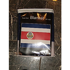 AES Costa Rica Rican Flag 50x60 Polar Fleece Blanket Throw