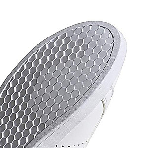 adidas Women's Courtpoint Cl X Tennis Shoe, White/White/Orbit Grey, 10