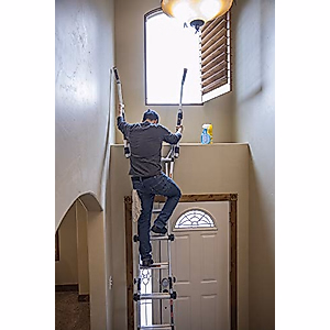 Little Giant Ladders, Epic, M17, 17 foot, Multi-Position Ladder, Aluminum, Type 1A, 300 lbs weight rating, (16817-818)