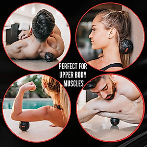 4KOR Massage Balls for Physical Therapy - Trigger Point Balls - Muscle Relief for Back, Neck, Shoulder, Foot Pain - Fitness Massage Balls - Mobility Balls for Deep Tissue Myofascial Release