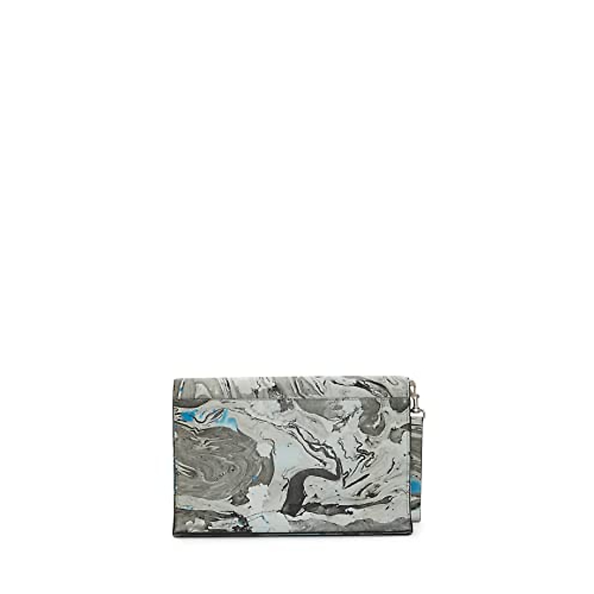Lucky Zira Clutch, Marble Blue