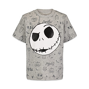 Disney Nightmare Before Christmas Jack Skellington Oogie Boogie Sally Big Boys 3 Pack T-Shirts 18-20
