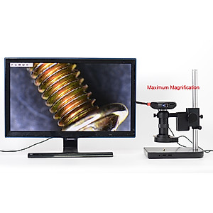 Monocular 8x-100x 43mm-150mm C-Mount Zoom Glass Lens for Industry Lab Microscope Camera