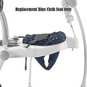 Replacement Pad for Fisher-Price Astro-Kitty Jumperoo - GPT46 ~ Space-Saver Jumping Activity Center for Baby ~ Replacement Blue Cloth Seat