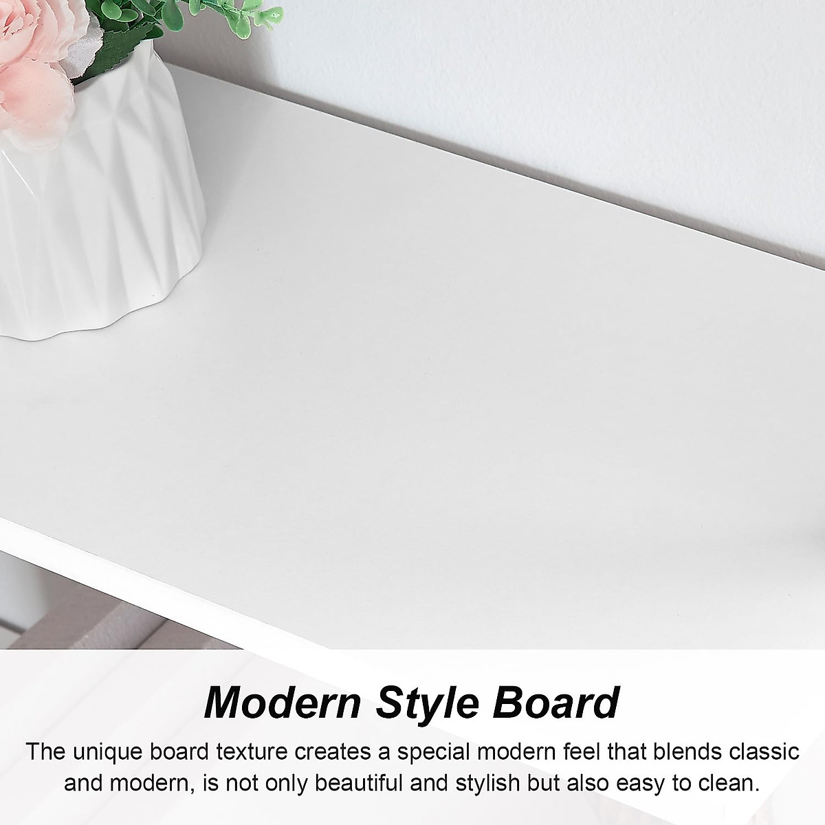 HOMISSUE Corner Bookshelf,12-Tier L Shaped Bookshelf, Double Wide Corner Wall Mount Bookcase with Metal Frame and Wood,Modern Industrial Corner Shelf for Living Room, Kitchen, Home Office White