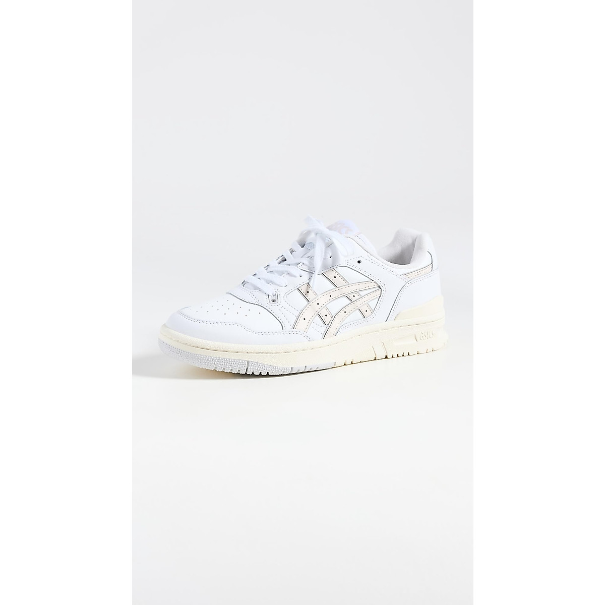 ASICS Women's EX89 Sneakers, White/Mineral Beige, 9 Medium US