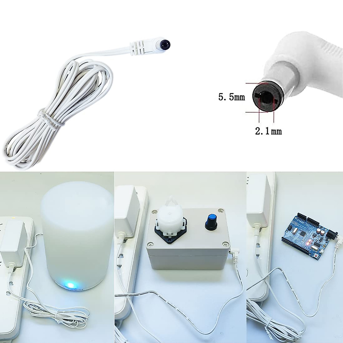 Gikfun AC 100-240V to DC 24V 0.5A 500mA Switching Power Supply Converter Adapter US Plug for Aroma Diffuser Humidifier EK1858