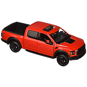 Motormax 79344RD 1: 27 W/B - 2017 Ford F-150 Raptor, Red