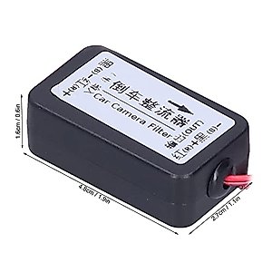 Backup Camera Rectifier, 12V DC Car Rearview Camera Power Relay Capacitor Filter Reverse Camera Rectifier Voltage Regulator