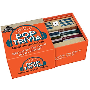 Goliath Quizmaster Pop Trivia : Questions from Every Genre, Every Decade, 5" (B07GRDMNG1) - Orange