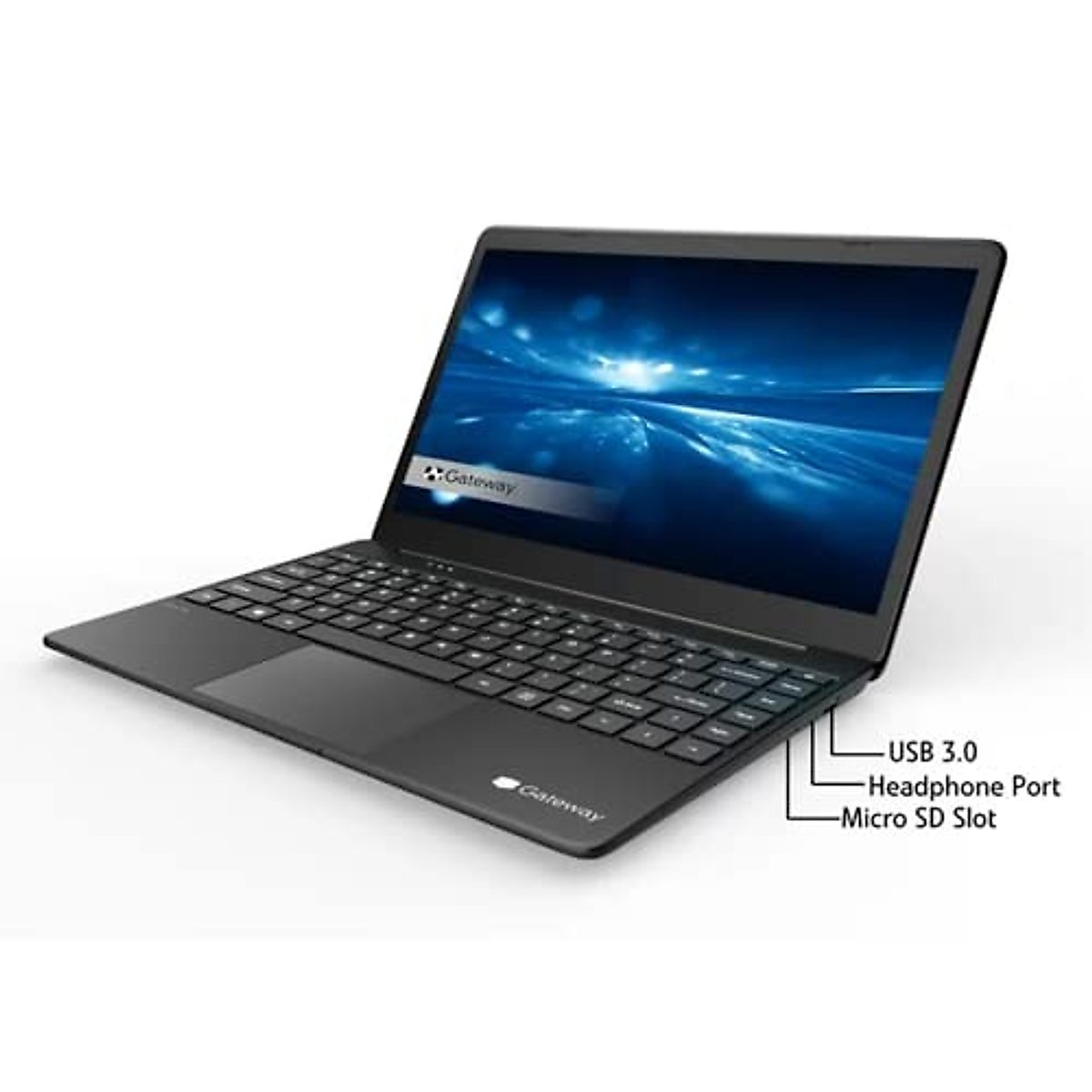 Gateway 2022 14.1” Ultra Slim IPS FHD Display, Intel Core i5-1135G7 Processor, 16GB RAM, 1TB PCIe SSD, Intel Iris Xe Graphics, Camera, Fingerprint Scanner, Bluetooth, Black, Win 10, 32GB USB Card