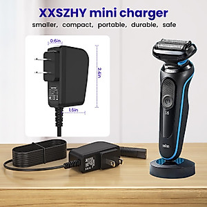 For Braun Shaver Charger,12V Power Cord for Braun Series 7 9 3 5 1 XT5 Electric Razor 3040s 340s 9385cc 370 720 760cc 790cc 720s-4 7865cc 9090cc 9330s 5018s 7020s 9095cc 3350cc-4 390cc
