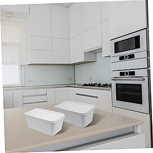 VOSAREA Professional Ice Cream Storage Box Container 3l Reusable Freezer Storage Tub for Fruit Dessert Preservation