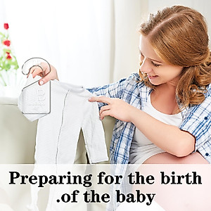 Whaline 7Pcs Baby Closet Size Dividers Clear Acrylic Infant Clothes Hanger Separators Newborn to 24 Month Clothes Dividers Thicken Wardrobe Hanger Organizers for Home Nursery Baby Clothes, 3.5 x 7Inch