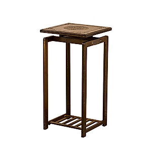 KIZQYN Bonsai Display Stands Potted Plant Stand Decorative Flower Pot Rack Indoor Planter Holders Pots Containers Supports Corner Display Stand Ornament Base (Size : Medium)