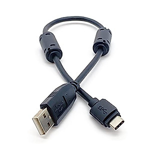 Digirig Shielded Short USB-A to USB-C Cable with Ferrites