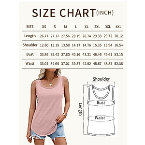 AUTOMET Womens Loose Fit Casual Flowy Tank Tops Round Neck Trendy Sleeveless Summer Tops Clothes Outfits 2024 Black M