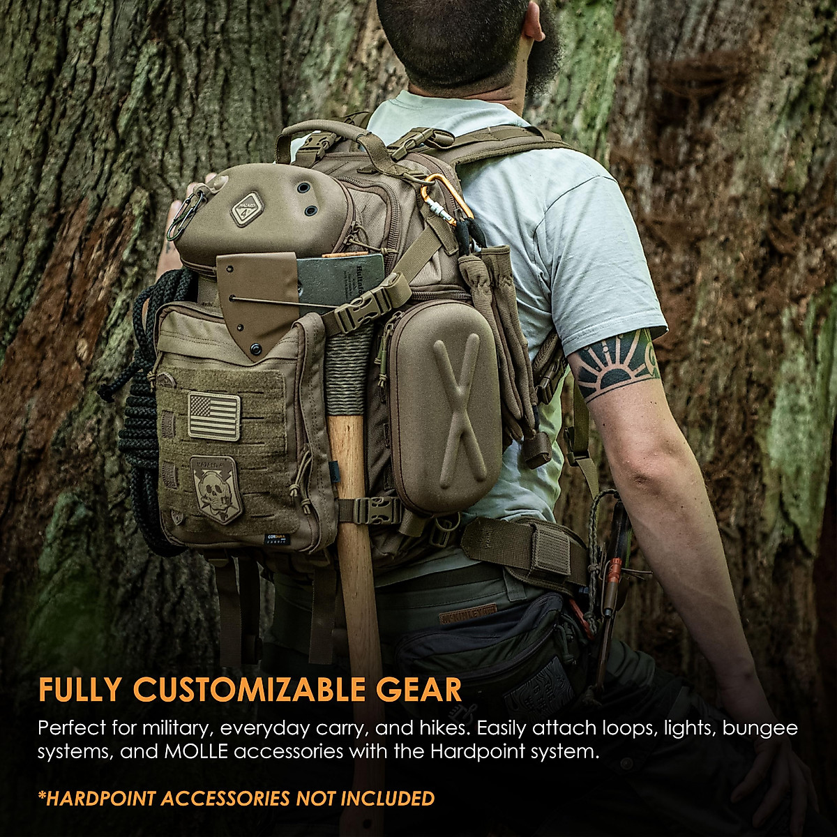 HAZARD 4 Drawbridge: Gear-Retention Modular Daypack - Black
