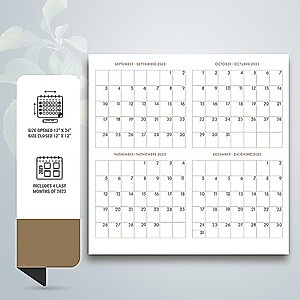 Wall Calendar 2024 12" x 12" FSC® Plastic Free - Starts Week On Sunday | Square Wall Calendar 2024 | Family Planner Calendar 2024 | 2024 Calendar (Botanical 2024)