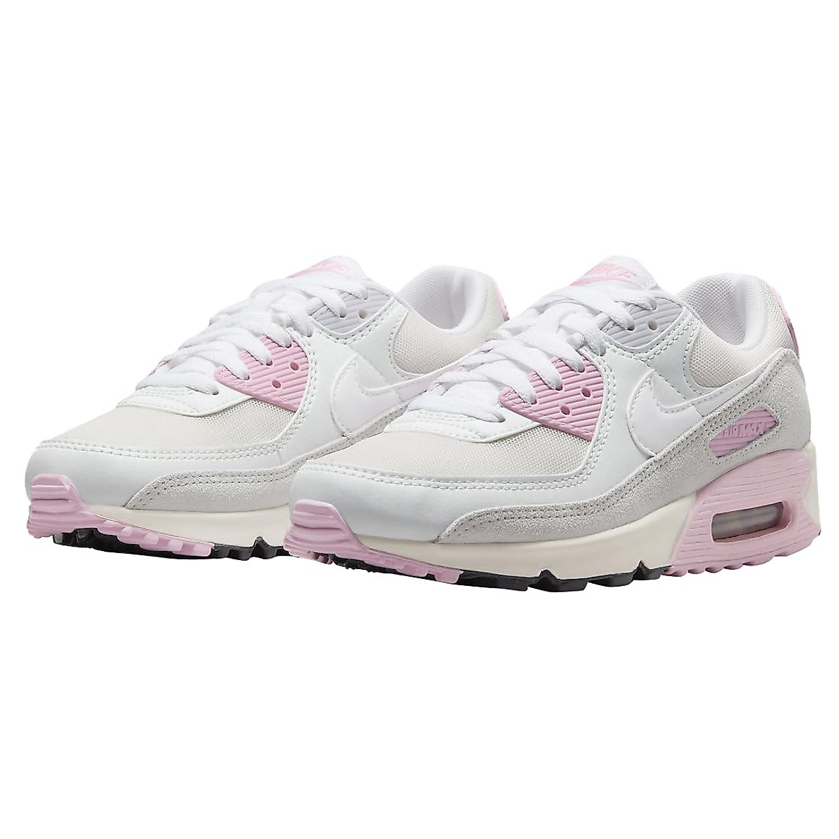 Nike Women's Air Max 90 White/Sail-Med Soft Pink (FN7489 100) - 7